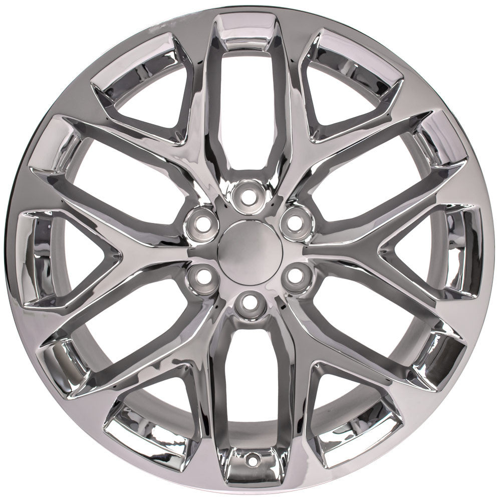 22 Inch Chrome Snowflake GM Replica Wheel – Wheels4Trucks